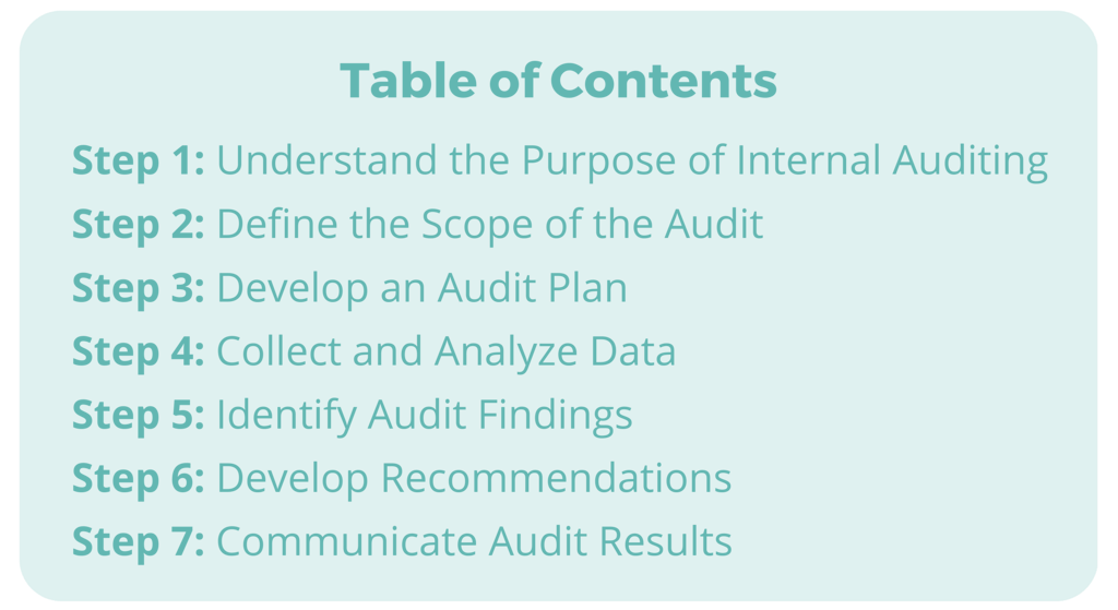 Comprehensive Internal Audit: Step-by-Step Guide | Audit Process